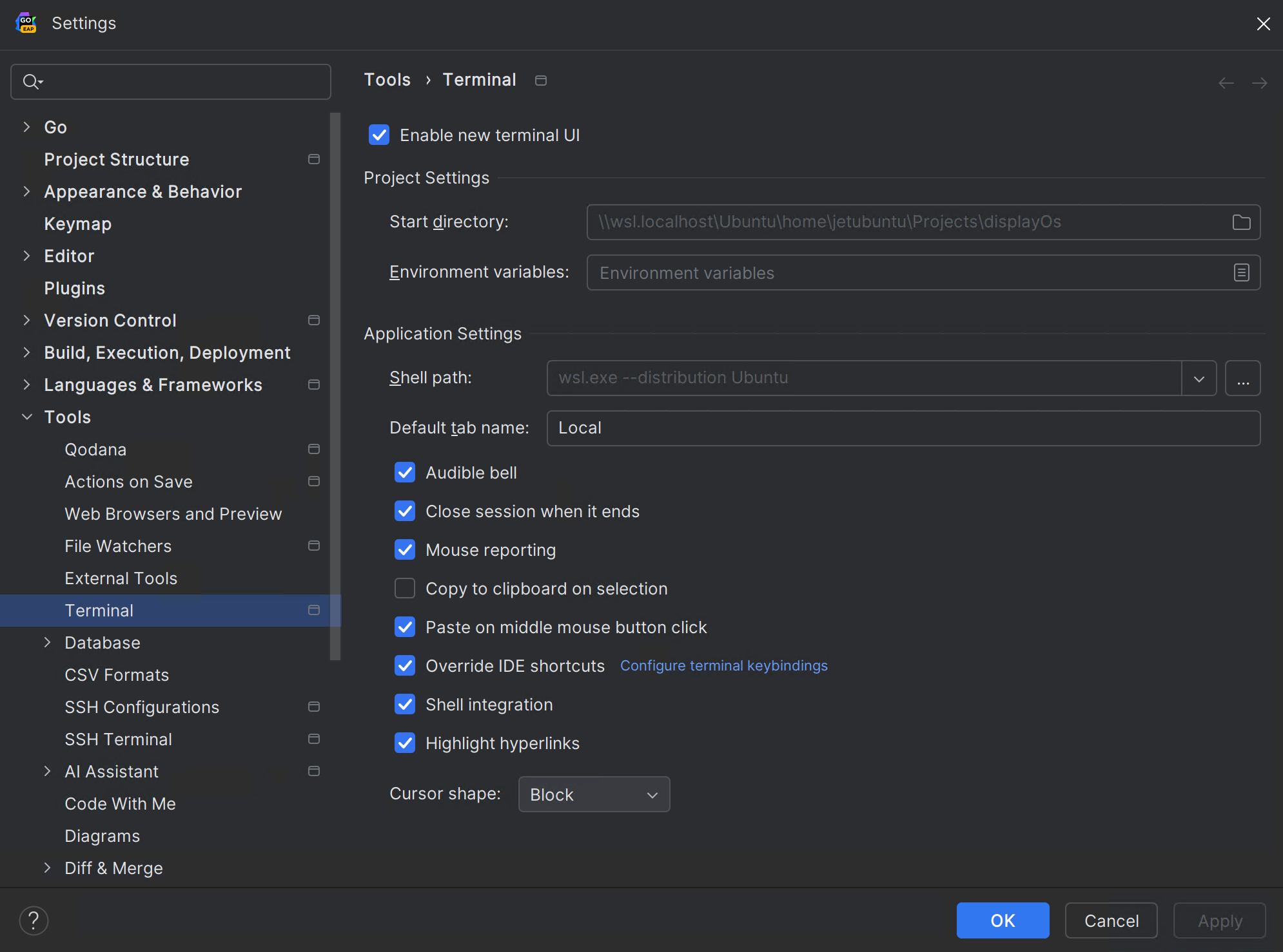 WSL | GoLand Documentation