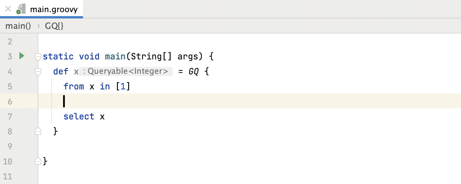 Work With Groovy Code In The Editor Intellij Idea Documentation 0884