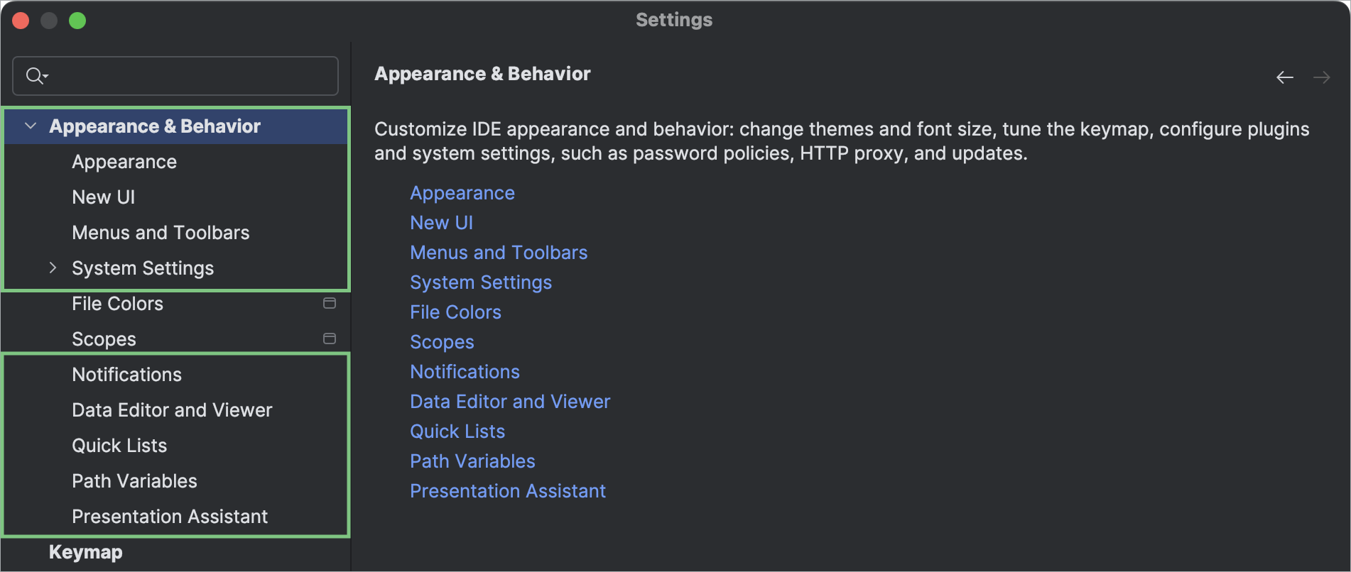 Configuring the IDE | IntelliJ IDEA Documentation