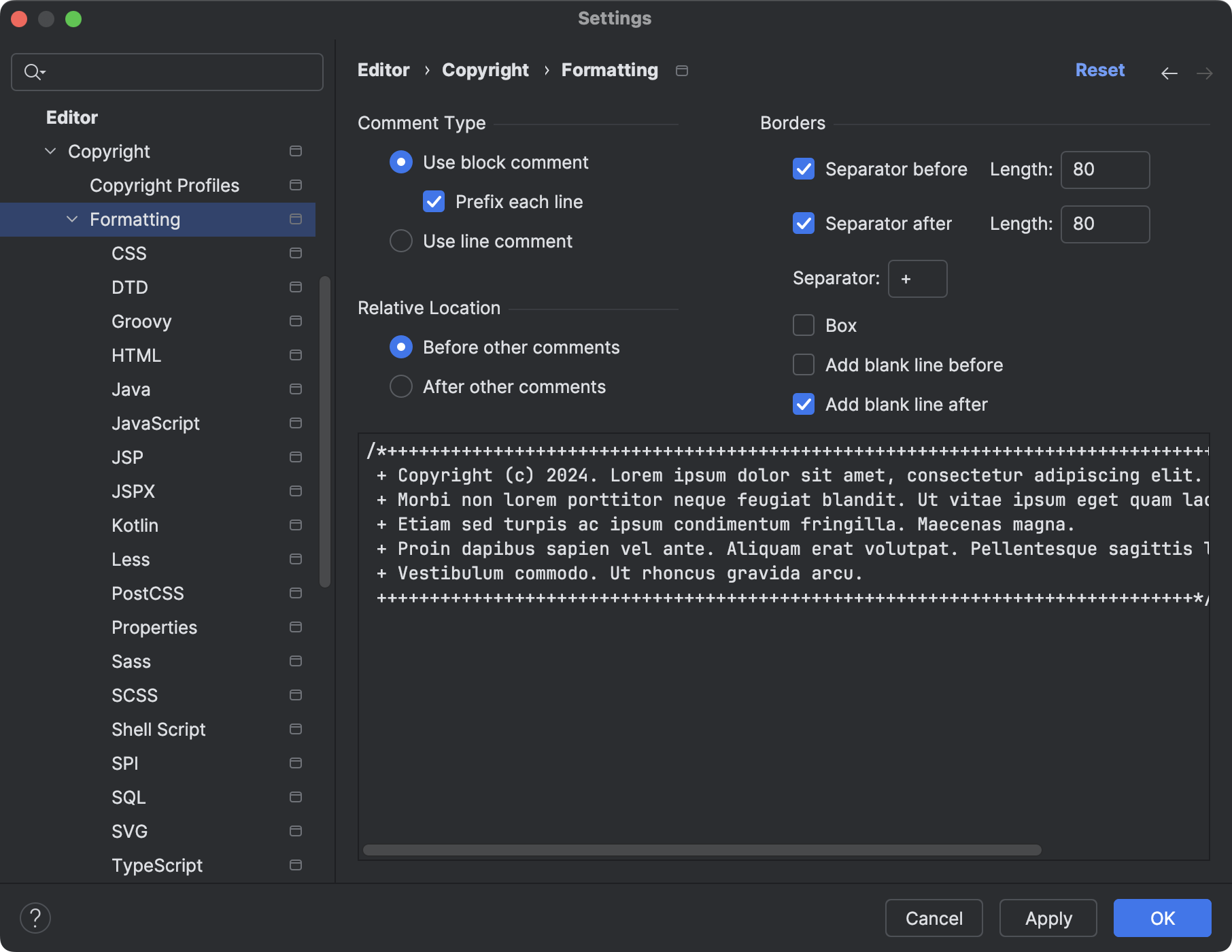 Copyright | IntelliJ IDEA Documentation