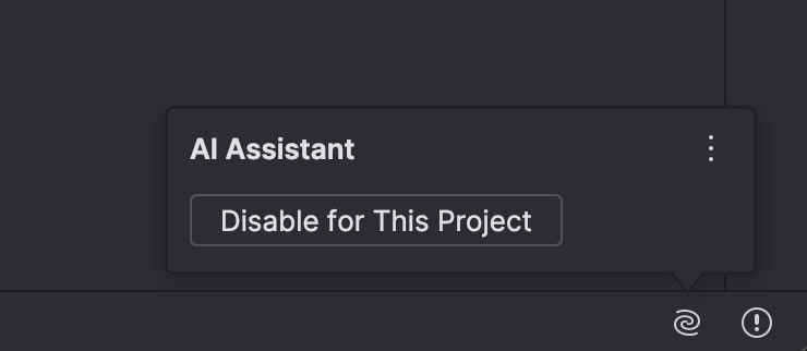 Disable AI Assistant | IntelliJ IDEA Documentation Disable AI Assistant | IntelliJ IDEA Documentation
