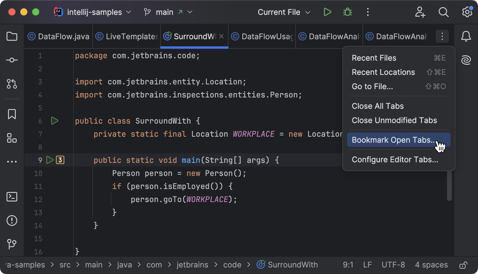 Bookmarks | IntelliJ IDEA Documentation