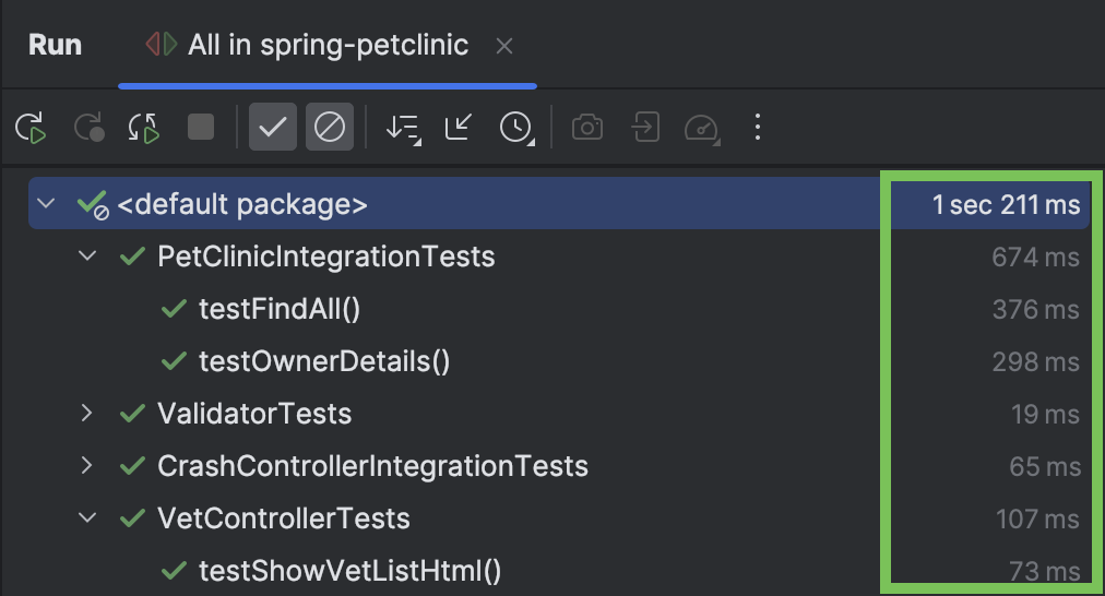 Explore test results | IntelliJ IDEA Documentation