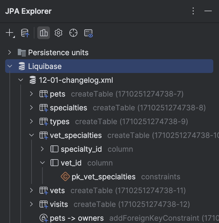 Liquibase | IntelliJ IDEA Documentation