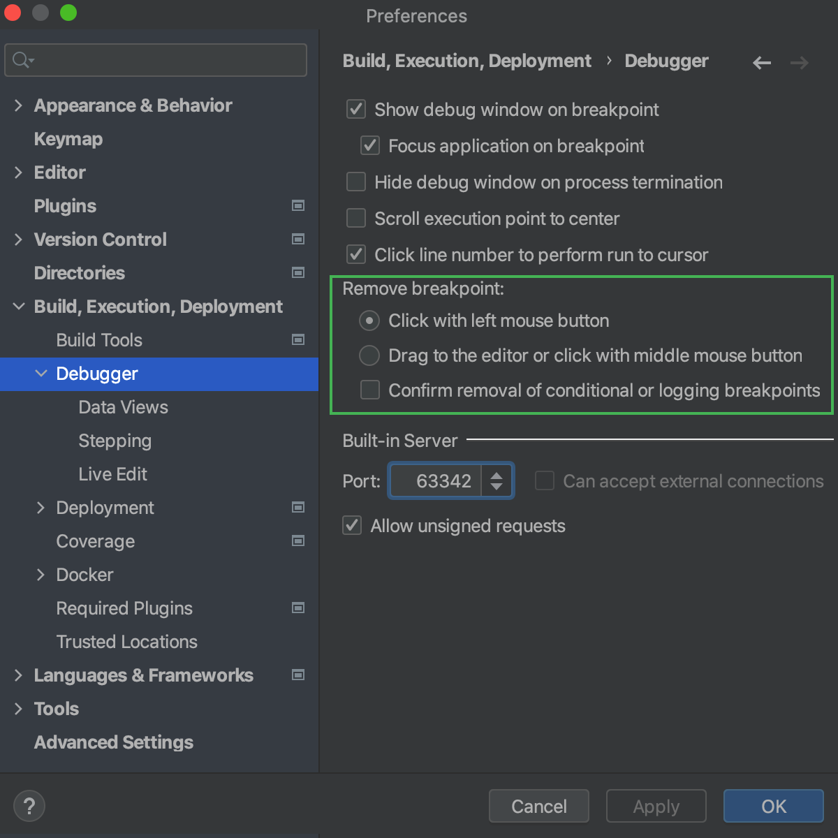 Configuring JavaScript debugger | IntelliJ IDEA Documentation Configuring JavaScript debugger | IntelliJ IDEA Documentation