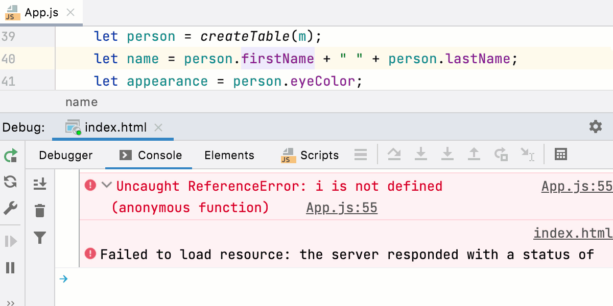 Interactive debugger console | IntelliJ IDEA Documentation