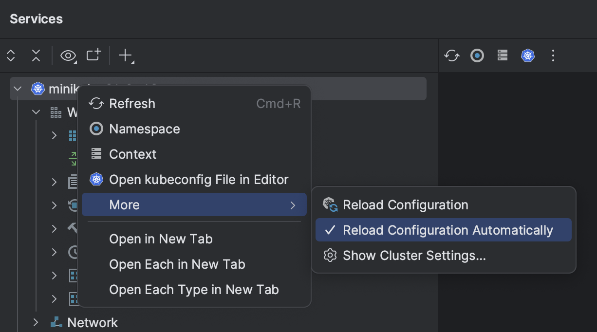 Kubernetes | DataGrip Documentation