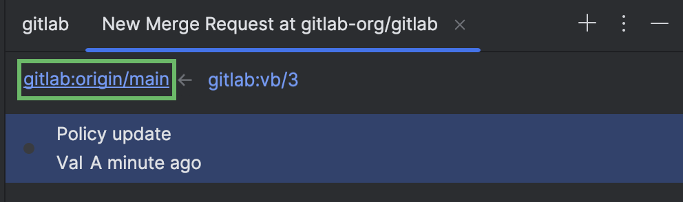 Work with GitLab merge requests | PyCharm Documentation