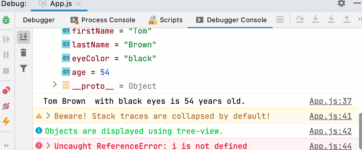 Using interactive Debugger Console | IntelliJ IDEA Documentation