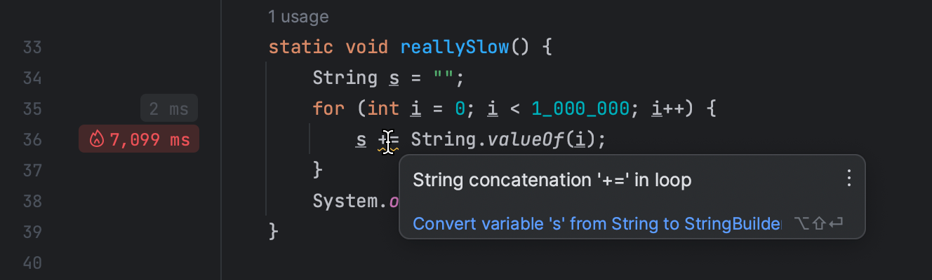 Read the profiler snapshot | IntelliJ IDEA Documentation
