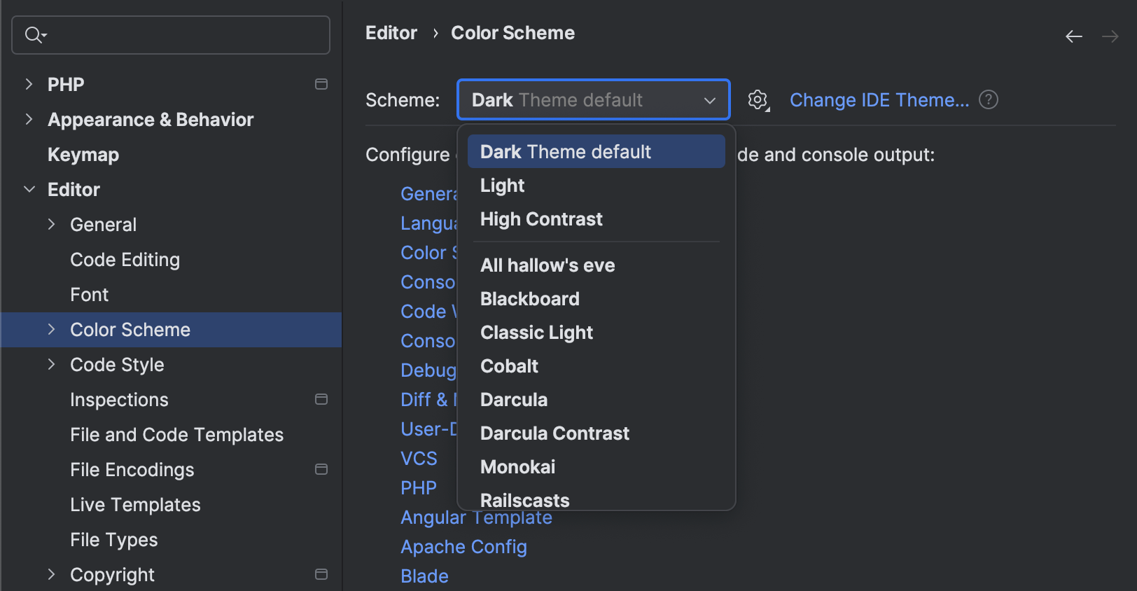 Colors and fonts | PhpStorm Documentation