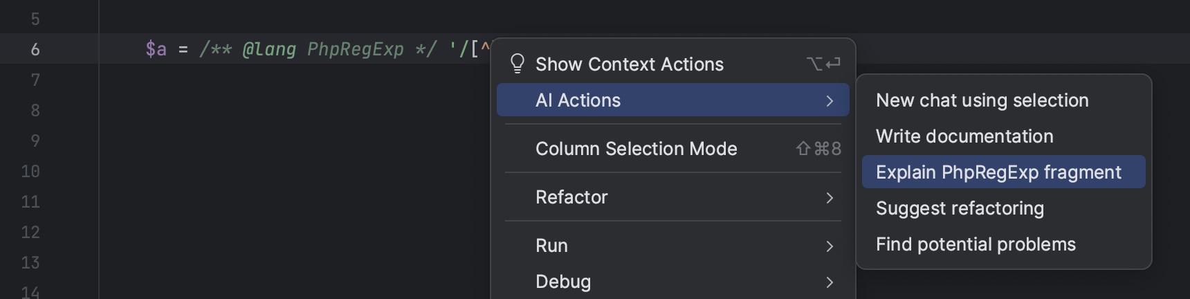 Use Ai Prompts To Explain And Refactor Your Code Phpstorm Documentation 7871