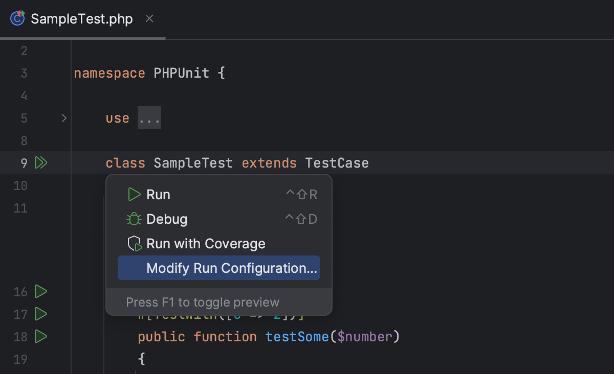 Run/debug configurations | PhpStorm Documentation
