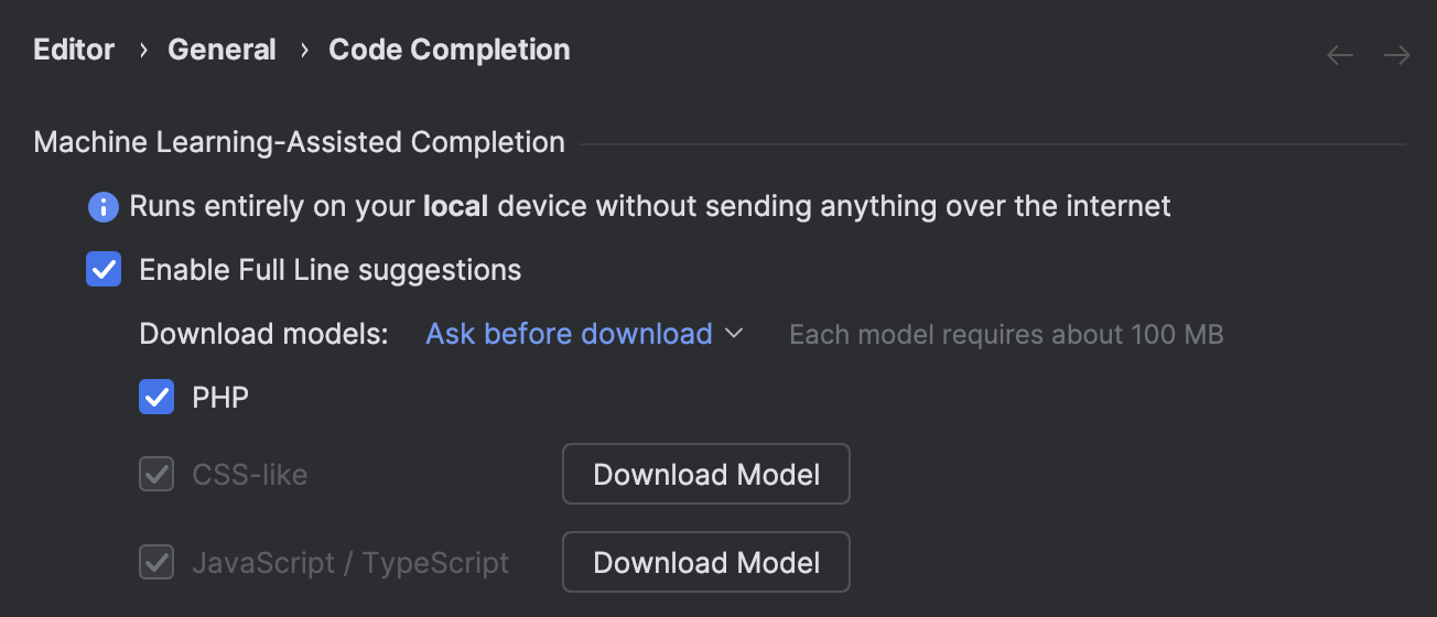 Full Line Code Completion Phpstorm Documentation 8349