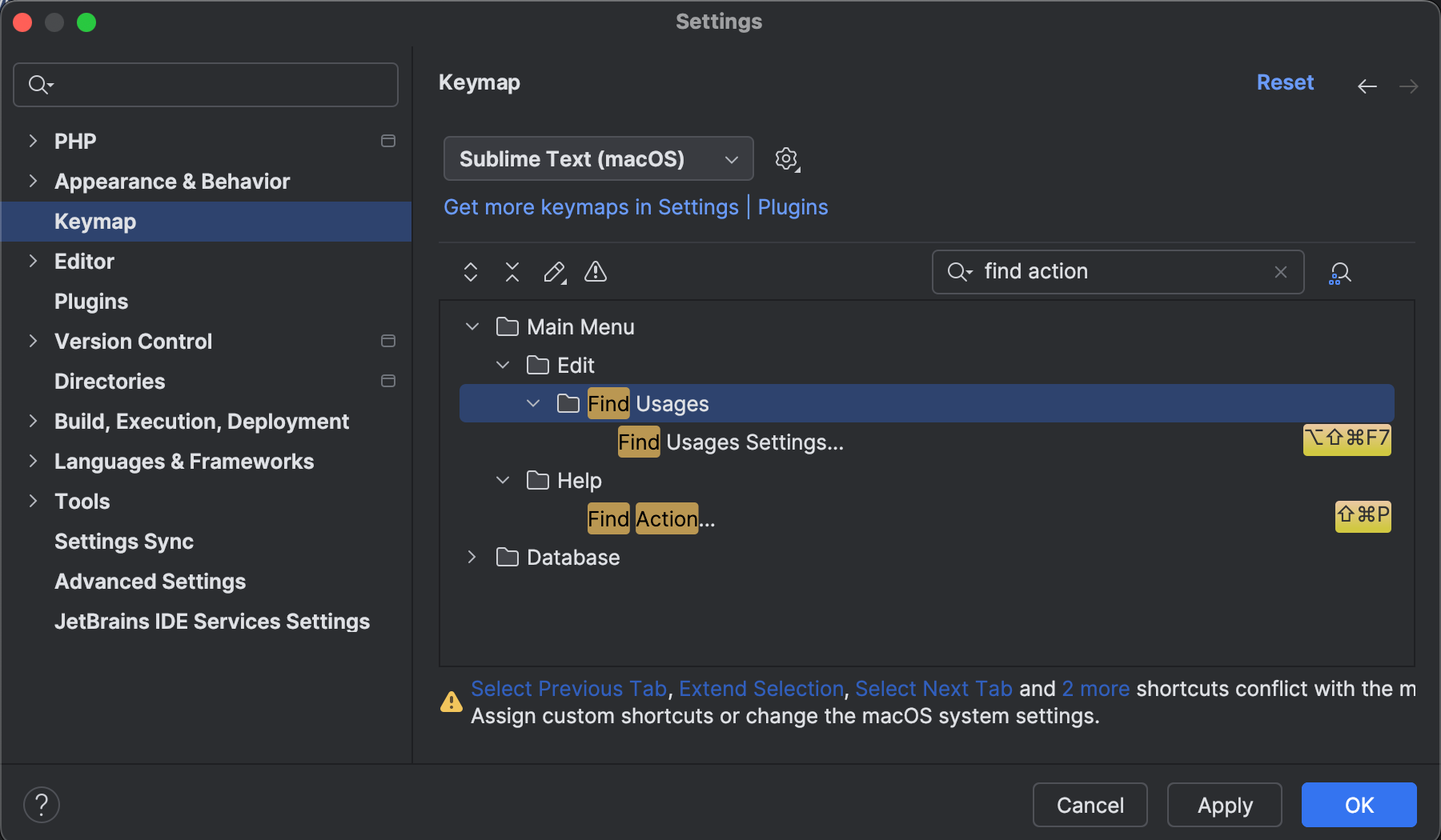 Migrate from Sublime Text | PhpStorm Documentation