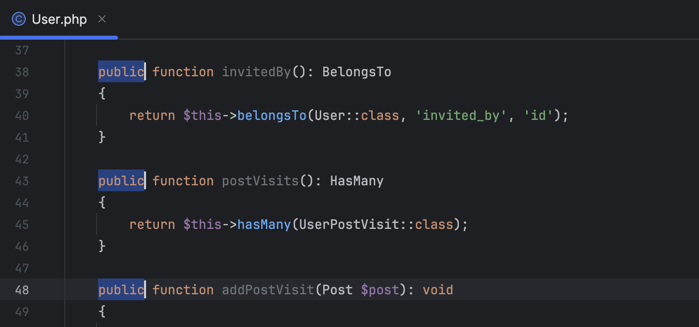 Multiple cursors and selection ranges | PhpStorm Documentation