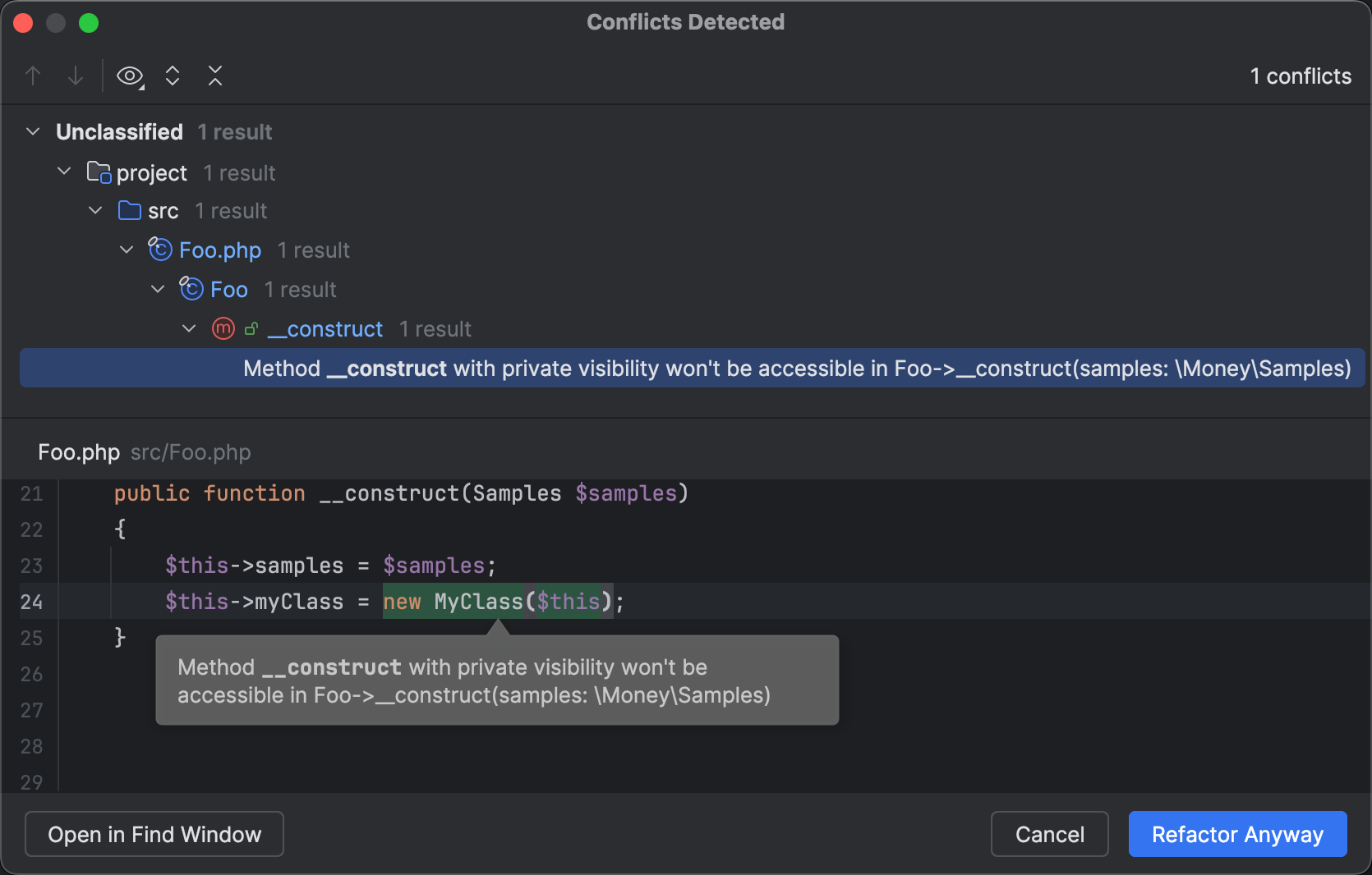 Code refactoring | PhpStorm Documentation