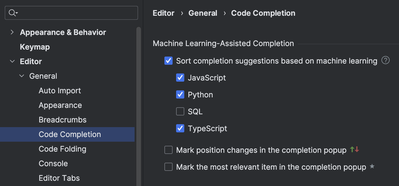 Code completion | PyCharm Documentation