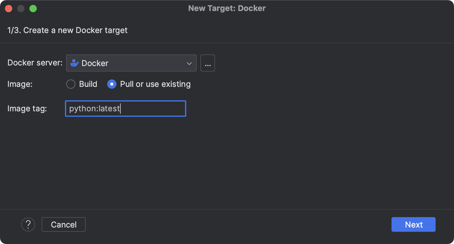 Configure an interpreter using Docker | PyCharm Documentation