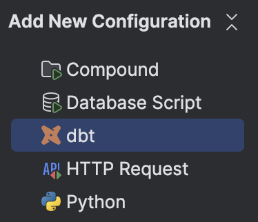dbt support | PyCharm Documentation