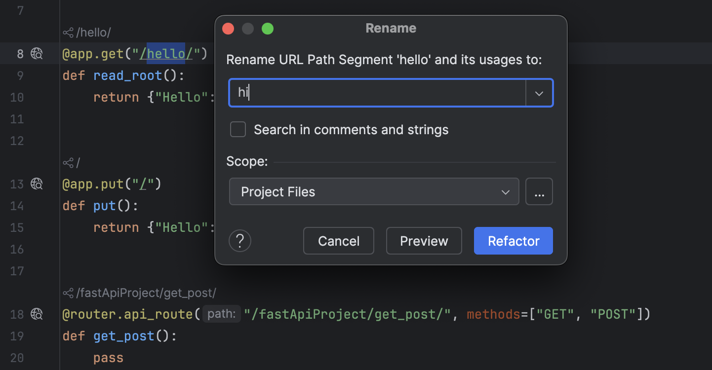 FastAPI | PyCharm Documentation
