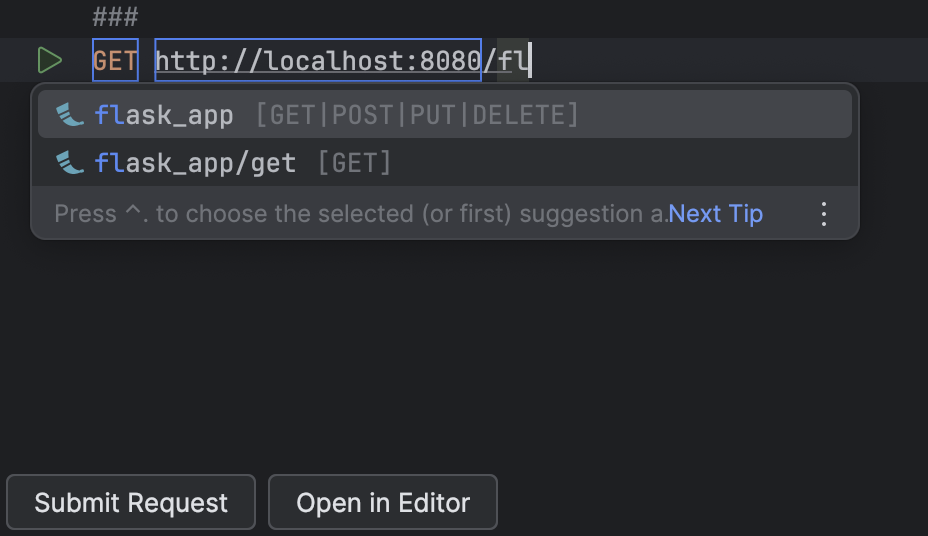 Manage Endpoints | PyCharm Documentation