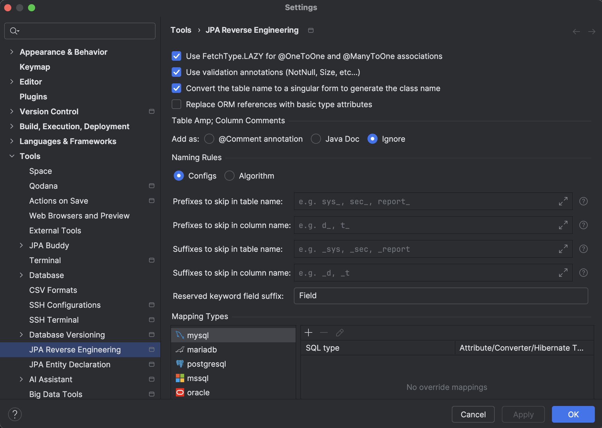 Reverse Engineering | IntelliJ IDEA Documentation
