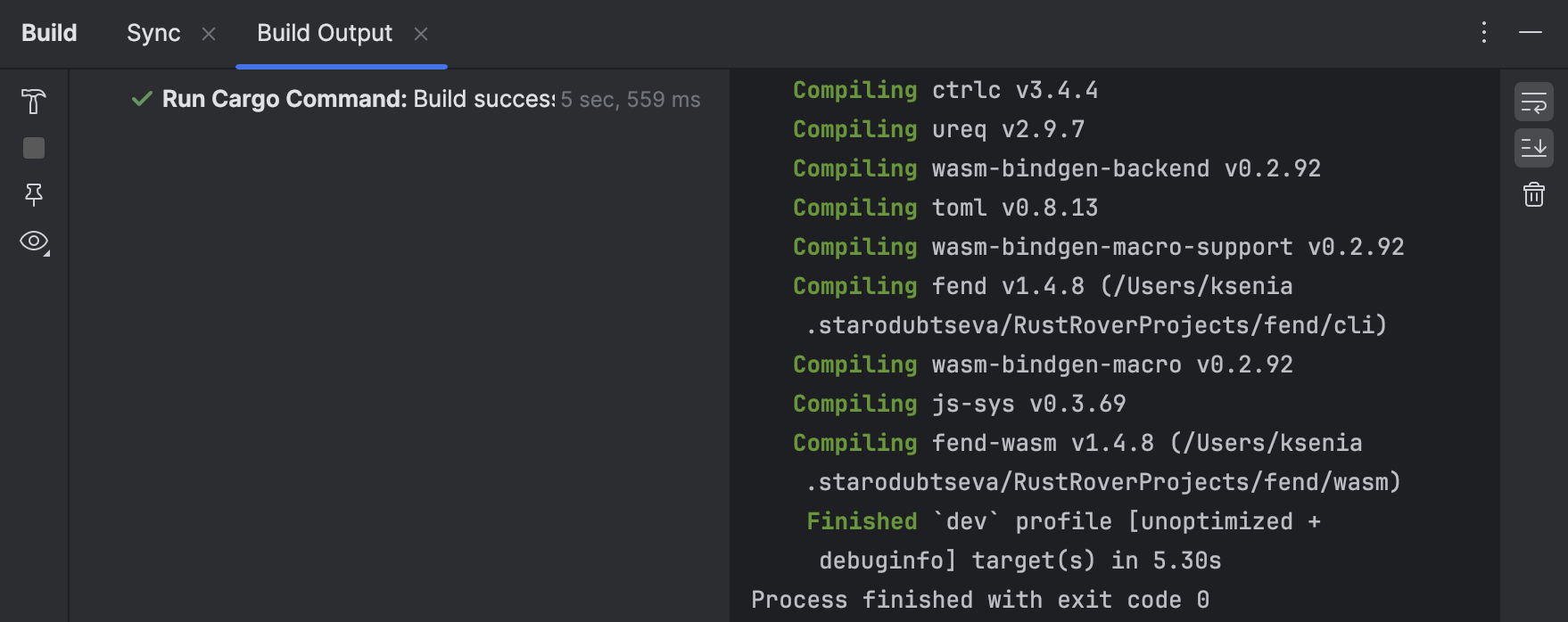 Building and running | RustRover Documentation