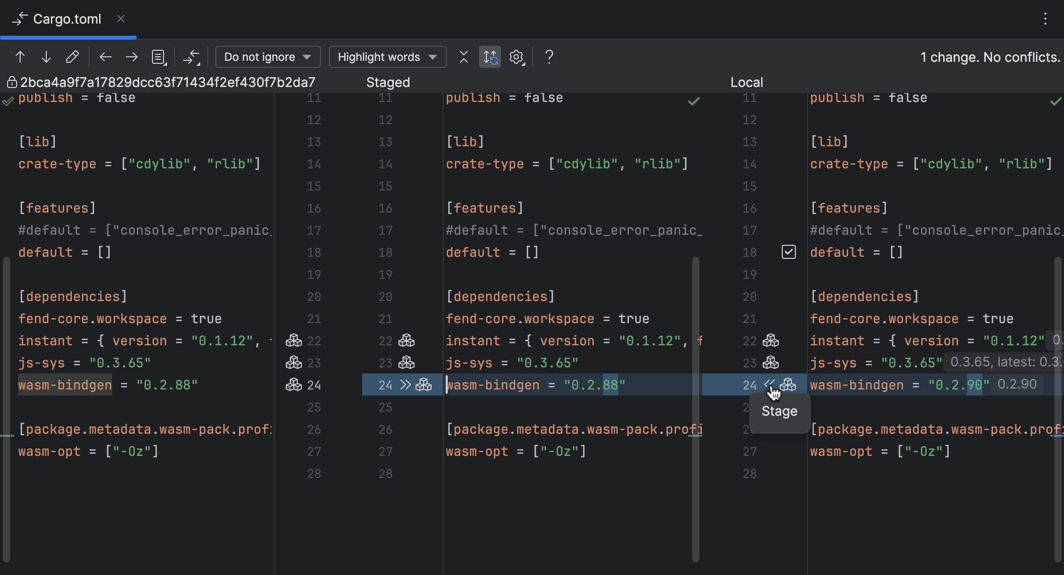 Commit and push changes to Git repository | RustRover Documentation