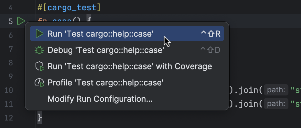 Rust | IntelliJ IDEA Documentation
