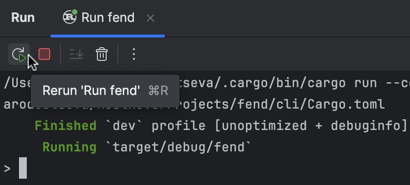 Building and running | RustRover Documentation