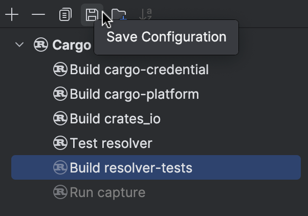 Run/debug configurations | RustRover Documentation