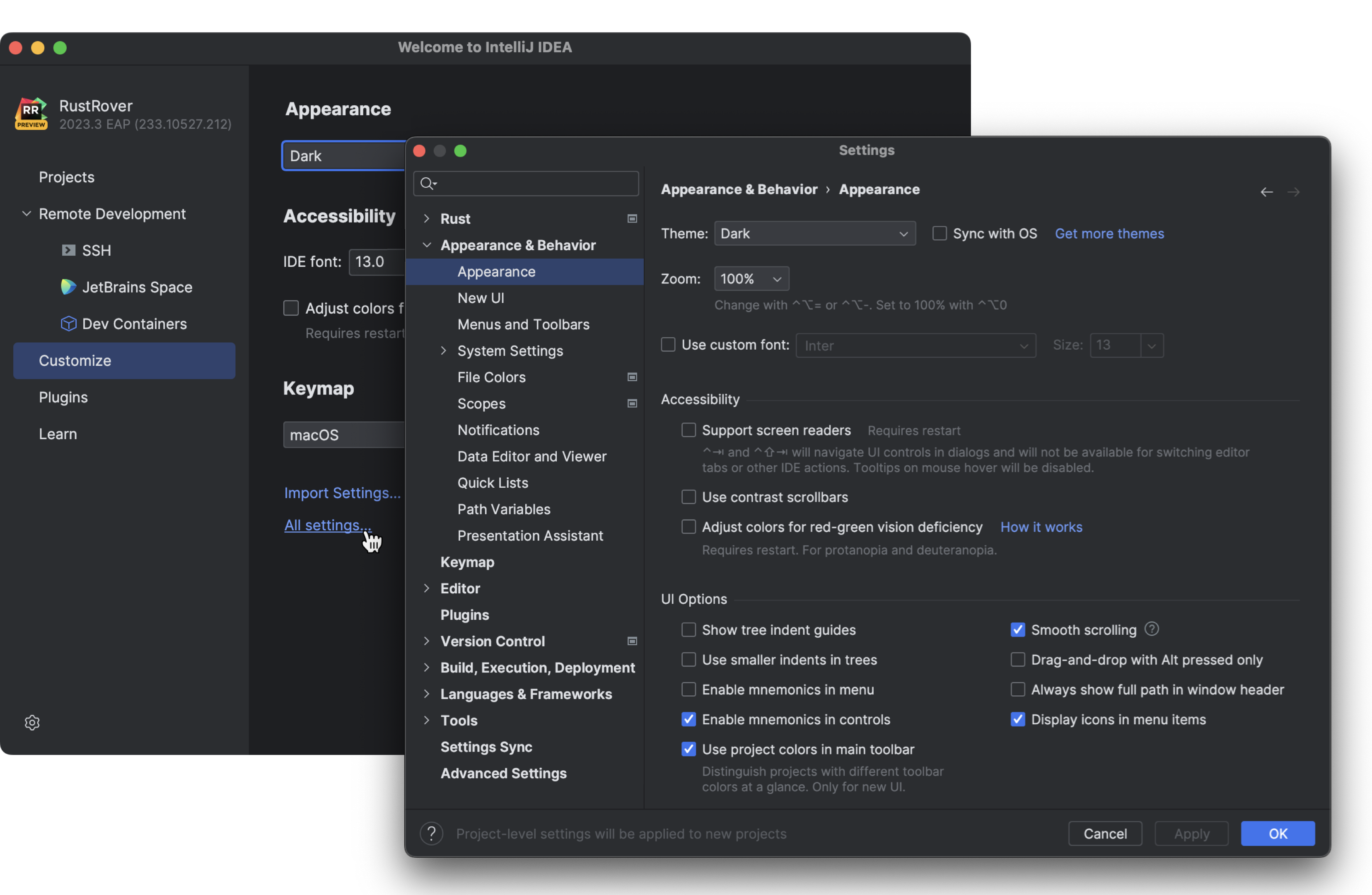 Run RustRover for the first time | RustRover Documentation