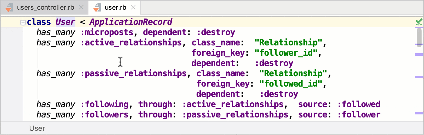 Code navigation | RubyMine Documentation