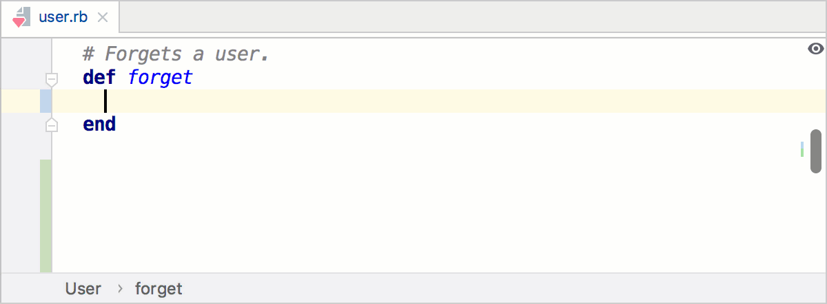 Code reference information | RubyMine Documentation