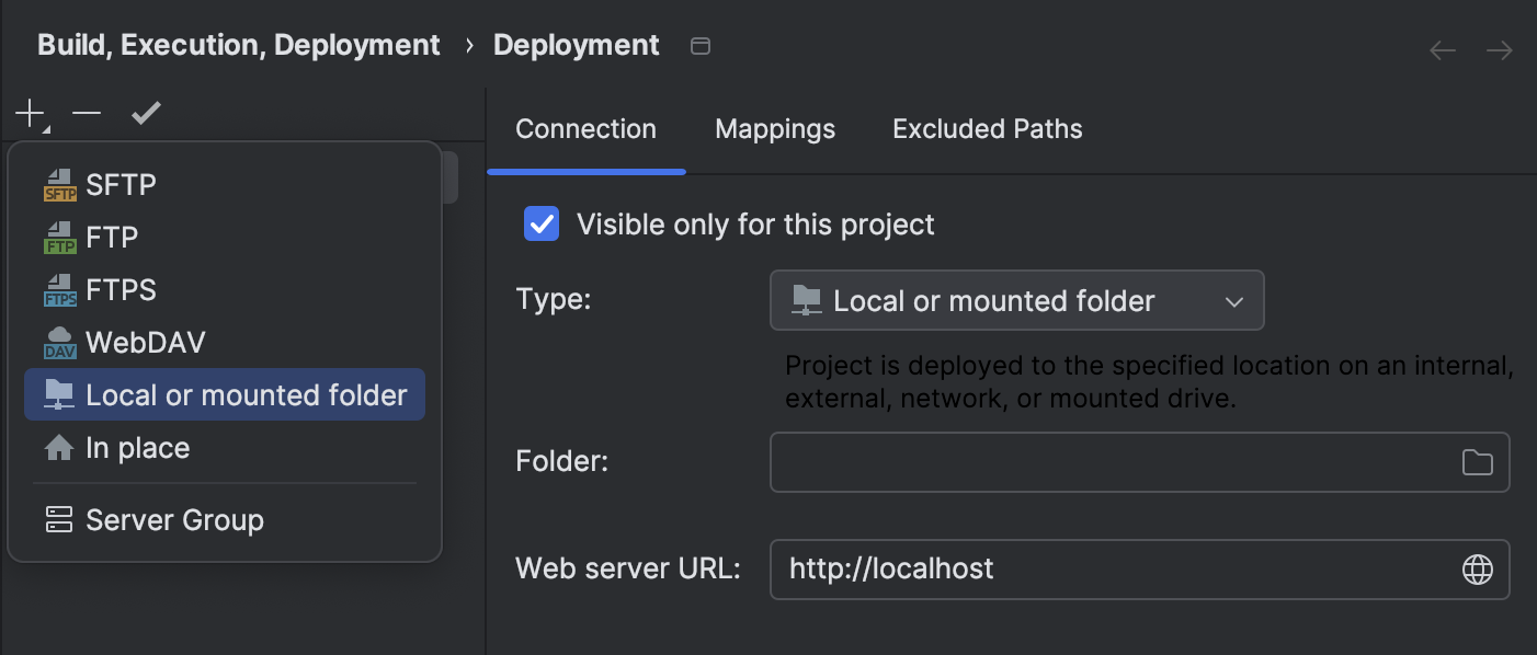 Create a local server configuration | IntelliJ IDEA Documentation