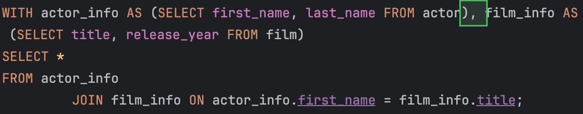 Queries | PyCharm Documentation