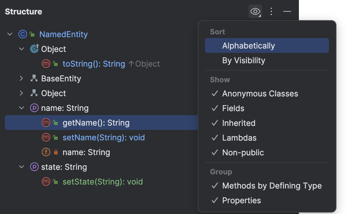 File structure | IntelliJ IDEA Documentation
