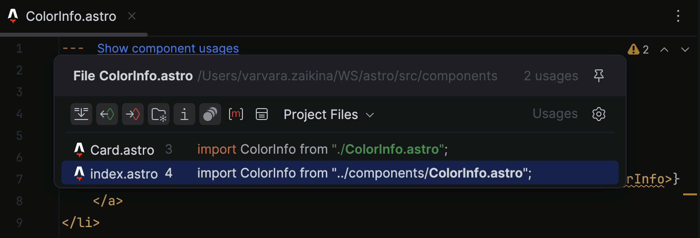 Astro | WebStorm Documentation