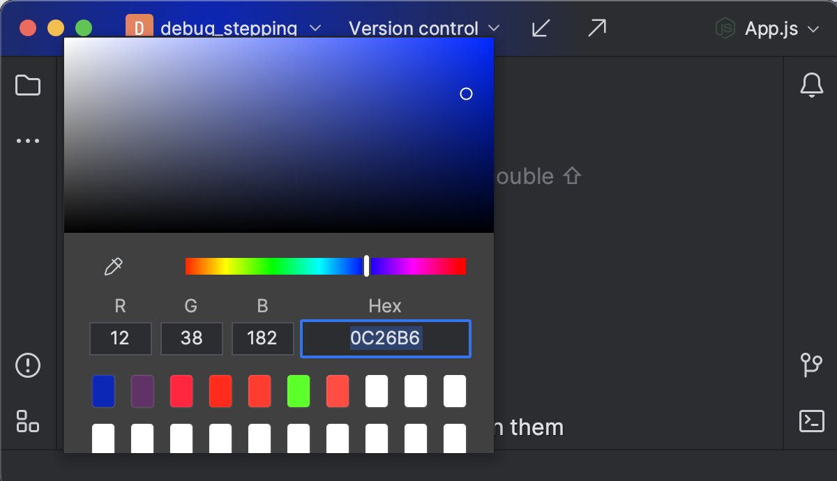 Menus and toolbars | WebStorm Documentation