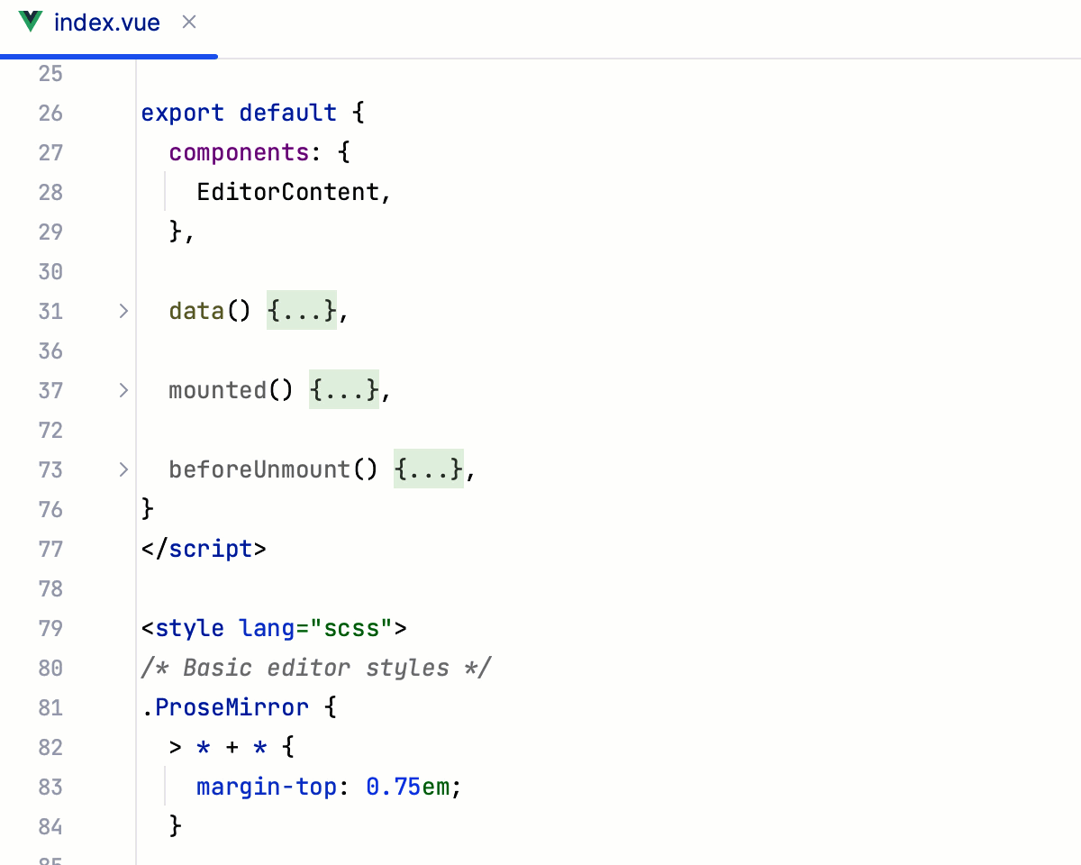 Editor basics | WebStorm Documentation
