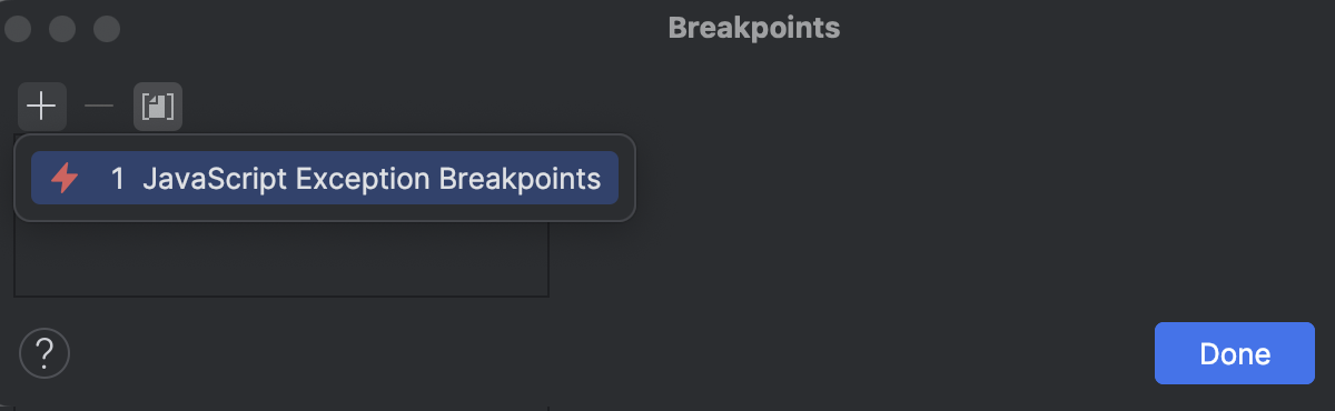 Breakpoints | WebStorm Documentation