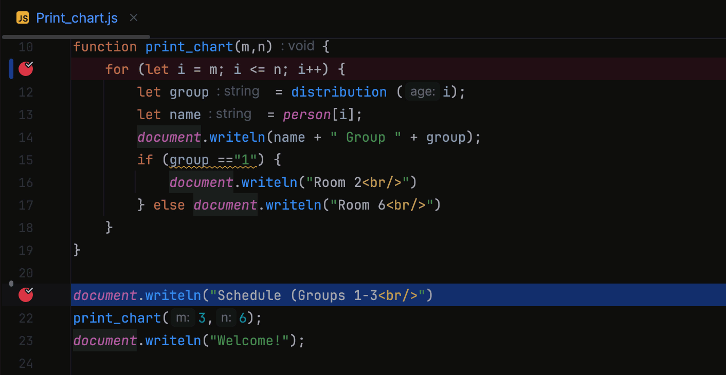 Step through the program | WebStorm Documentation
