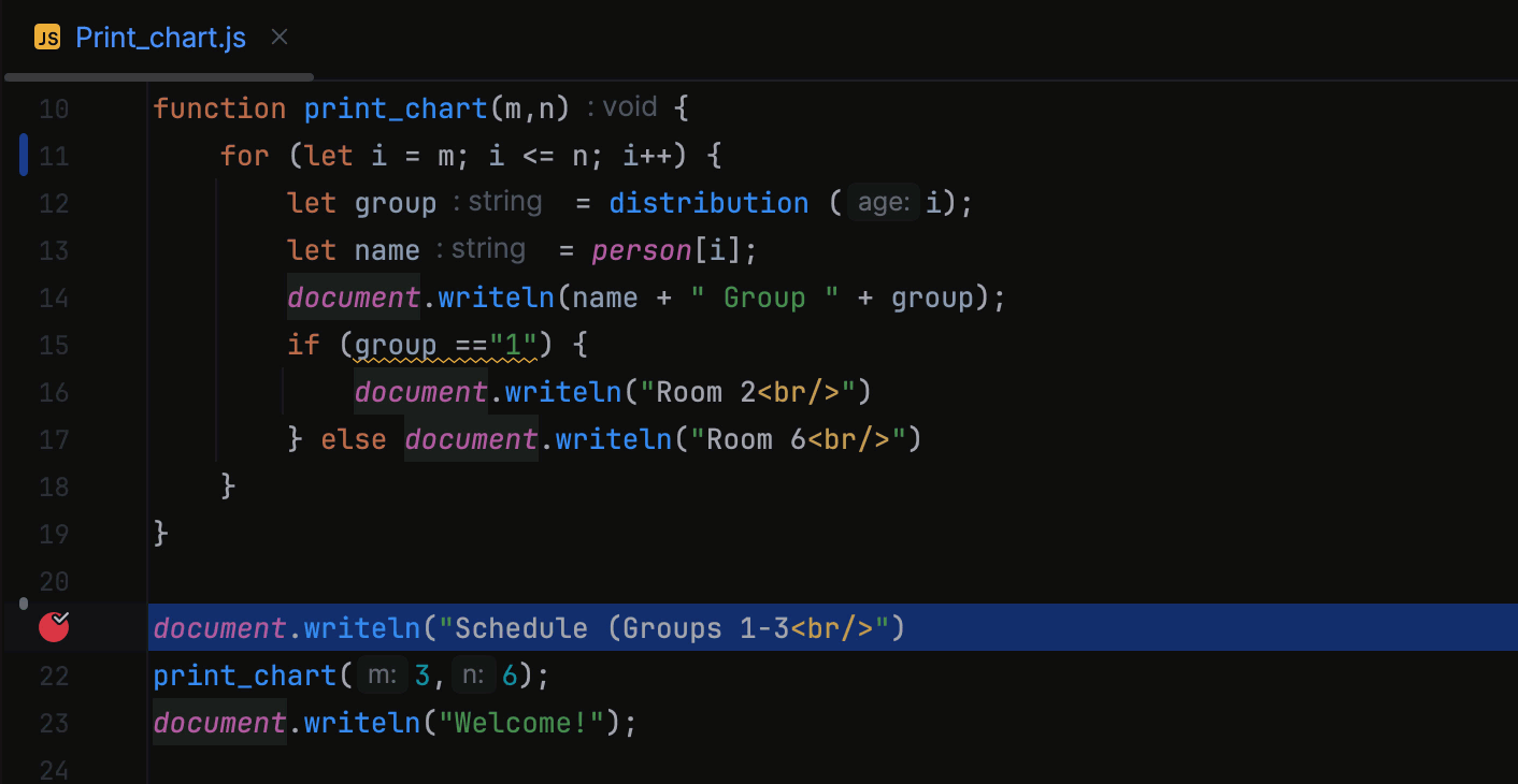 Step through the program | WebStorm Documentation