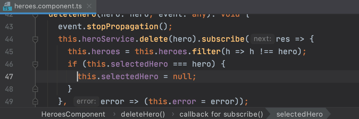 Source code navigation | WebStorm Documentation