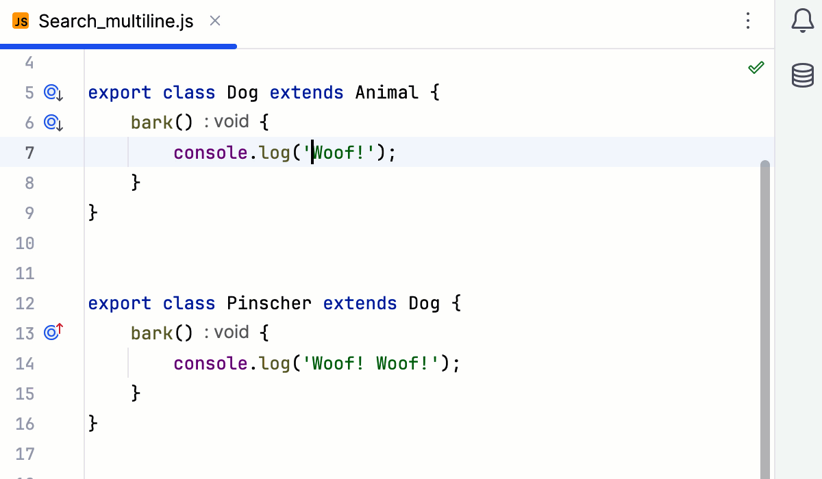 Search for a target within a project | WebStorm Documentation