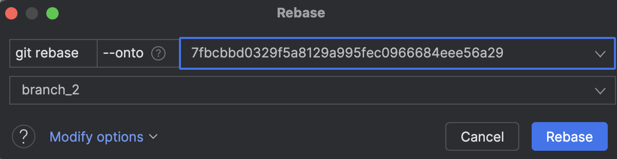 Merge, rebase, or cherry-pick to apply changes | WebStorm Documentation