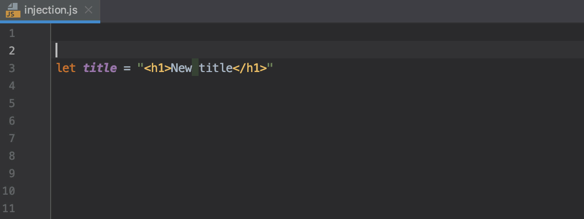 Language injections | WebStorm Documentation