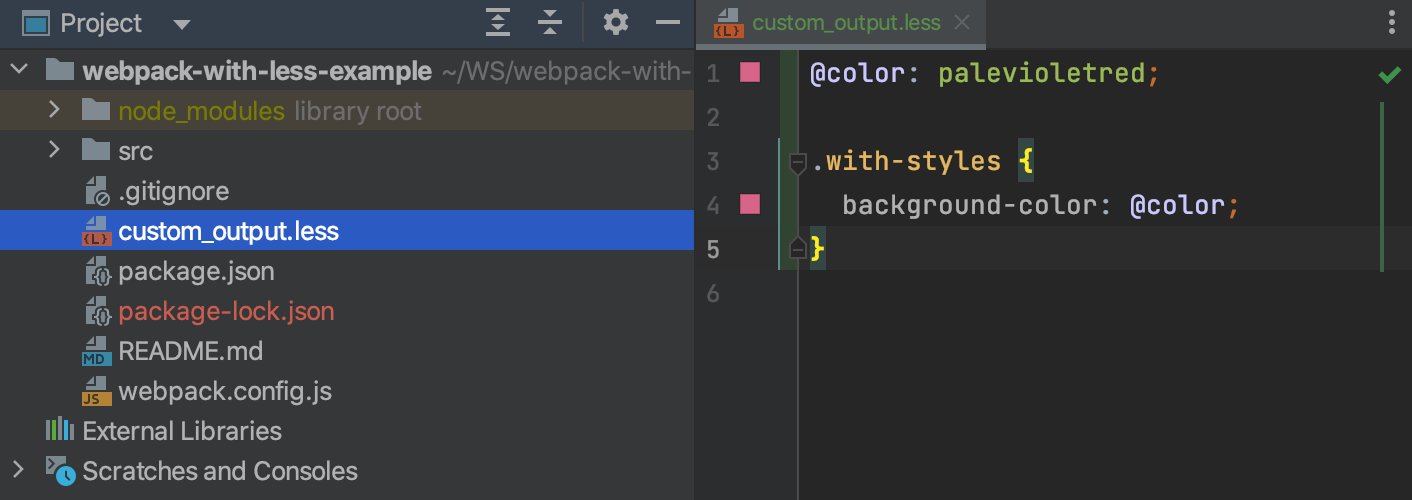 Sass, SCSS, and Less | WebStorm Documentation