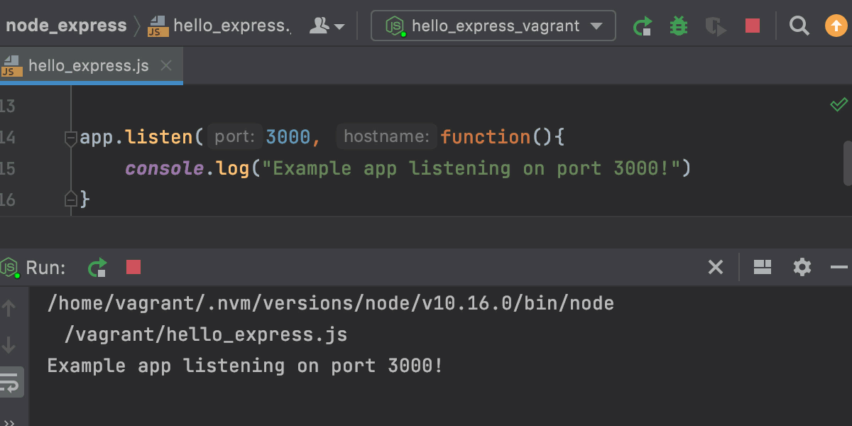 Node.js with Vagrant | WebStorm Documentation